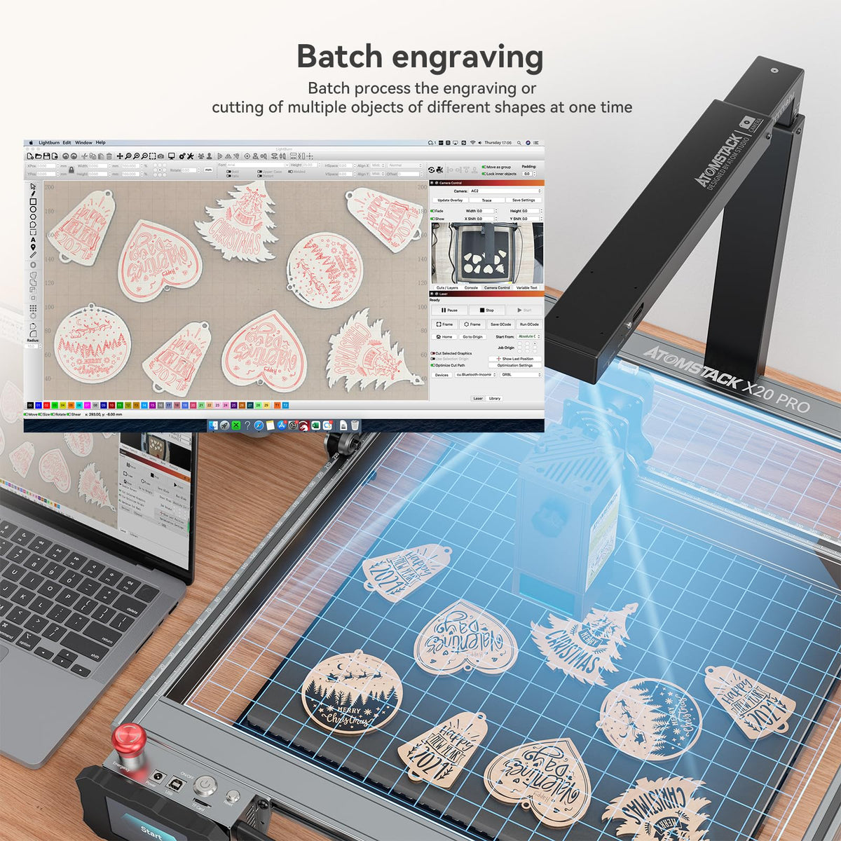 ATOMSTACK A70 X70 Pro 70W laser Engraver With F3 Matrix Table 60L/min