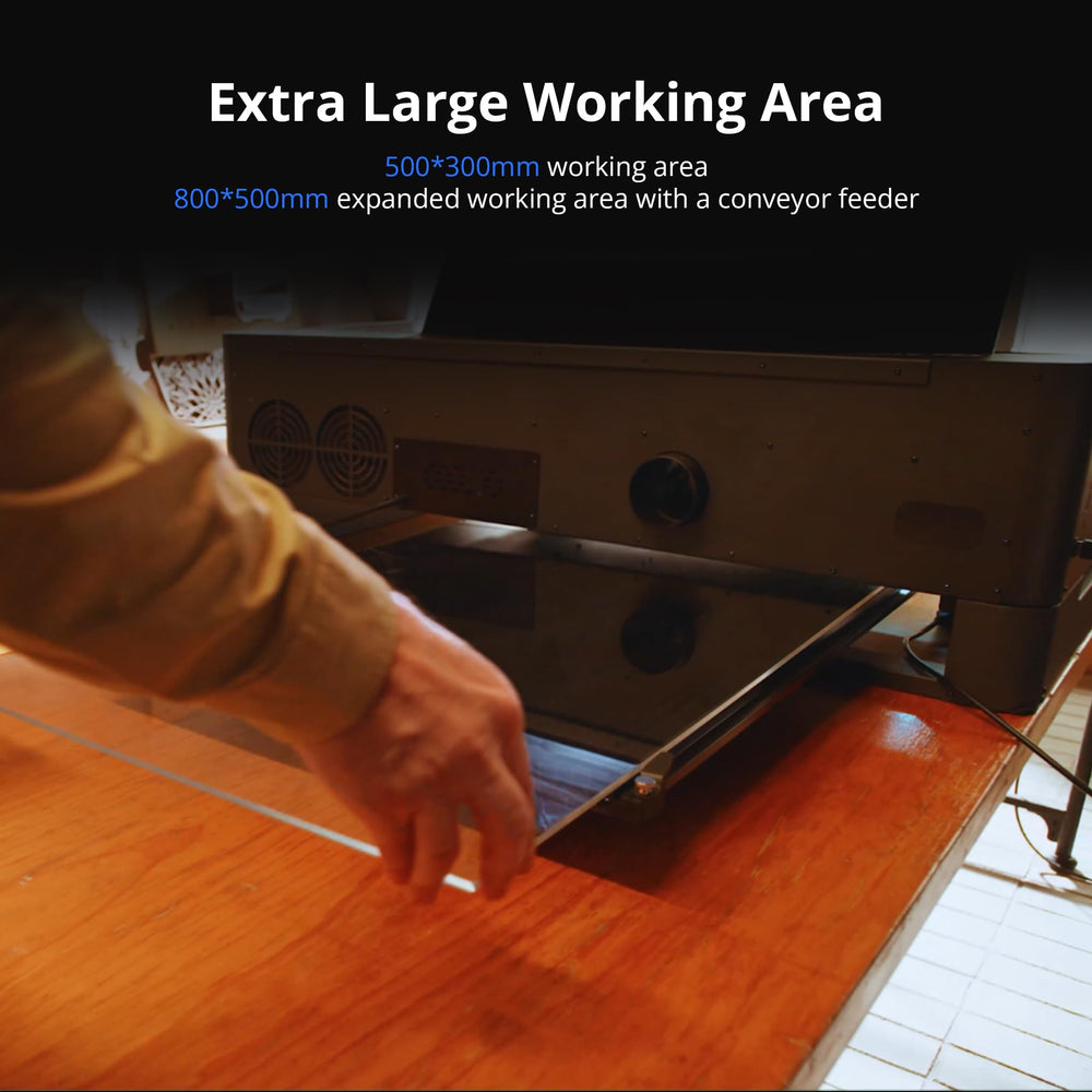 ATOMSTACK Hurricane 55W Large Area 500x300mm Desktop CO2 Laser Engravi