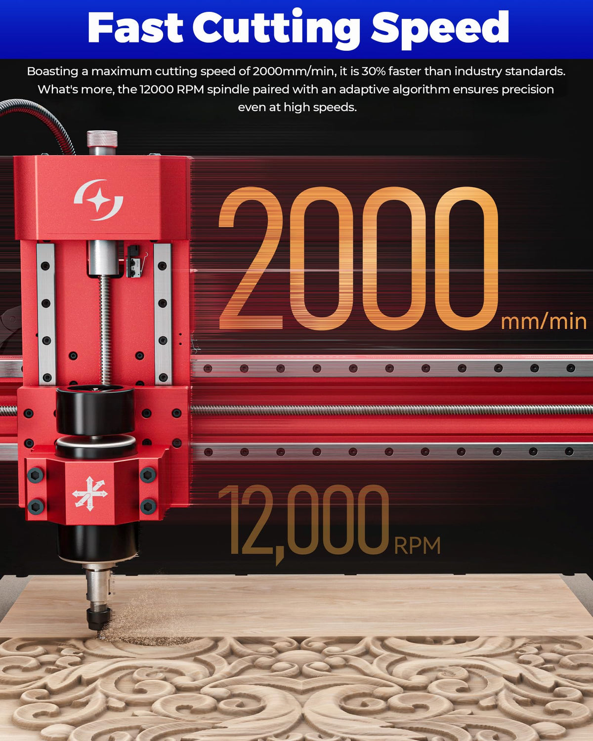 ATOMSTACK C4 Pro 4-Axis CNC Router Machine, 200W Spindle, Desktop Cutt