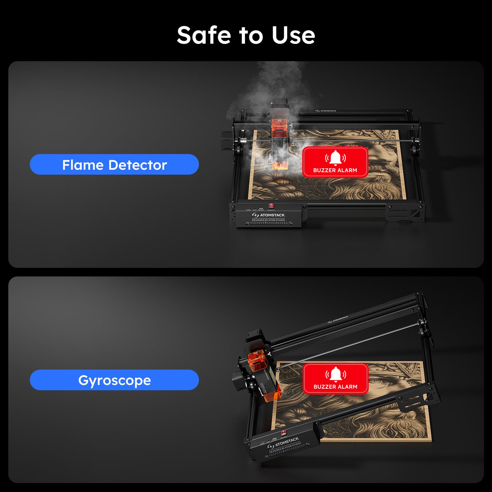 ATOMSTACK 10W Laser Engraver, A10 PRO V2 Laser Cutter, 0.06mm High Acc