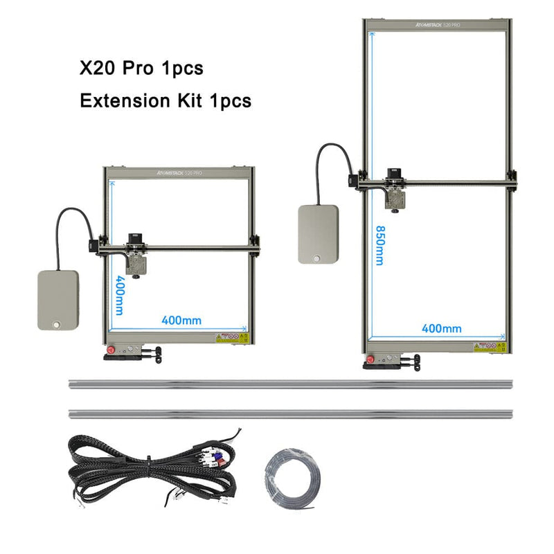 ATOMSTACK 130W X20 Pro -The World's First 20W Laser Output Engraver