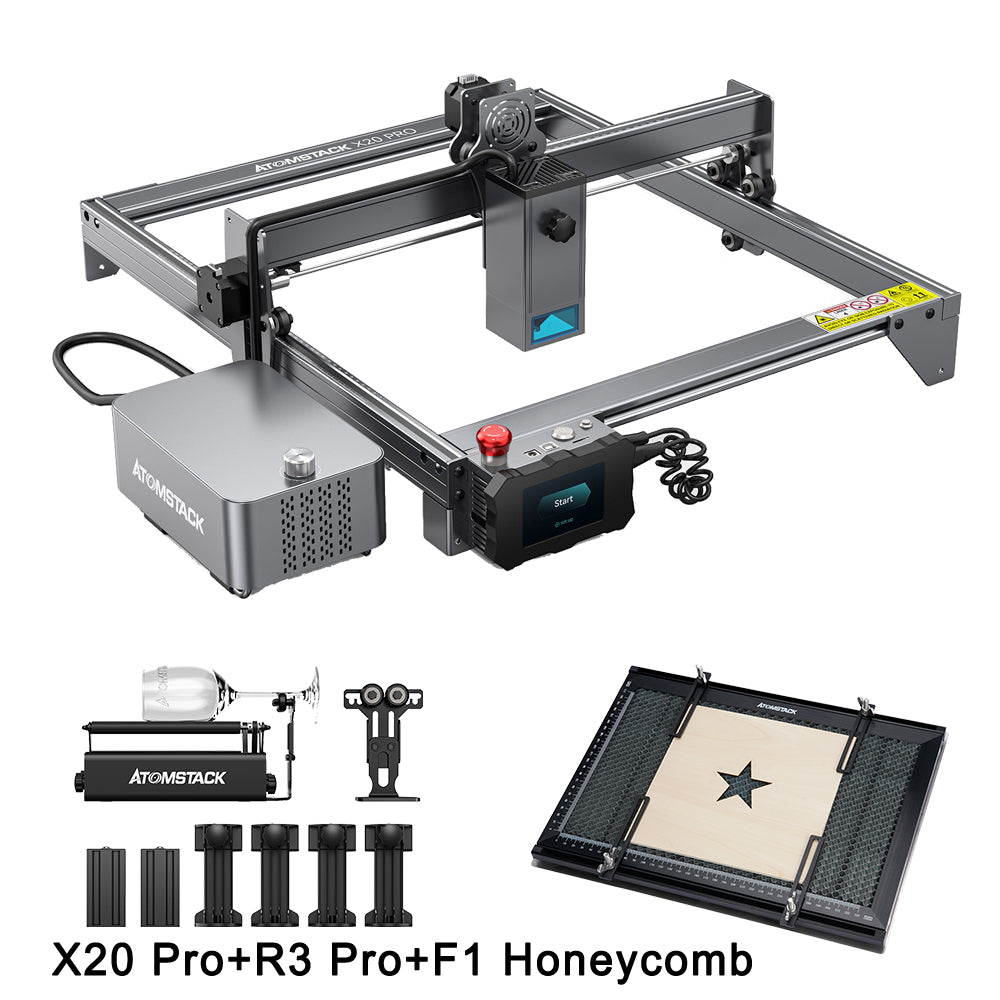 ATOMSTACK 130W X20 Pro -The World's First 20W Laser Output Engraver
